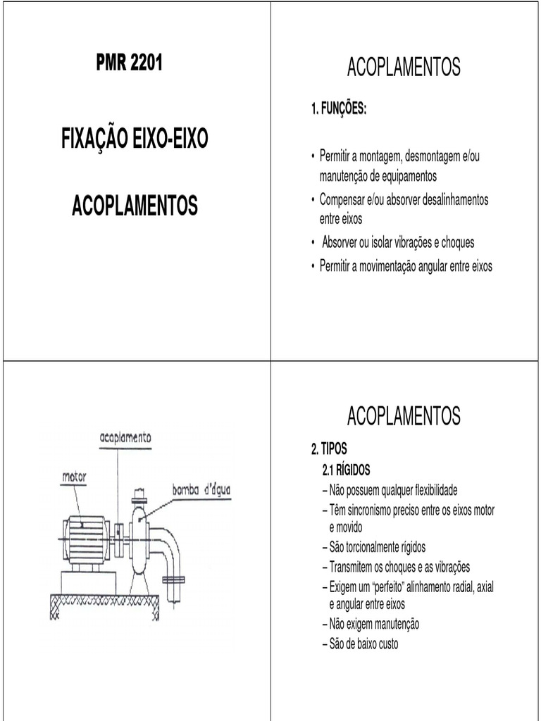 Fixação Eixo-Eixo - ACOPLAMENTOS 2011 | PDF | Ciências Físicas ...