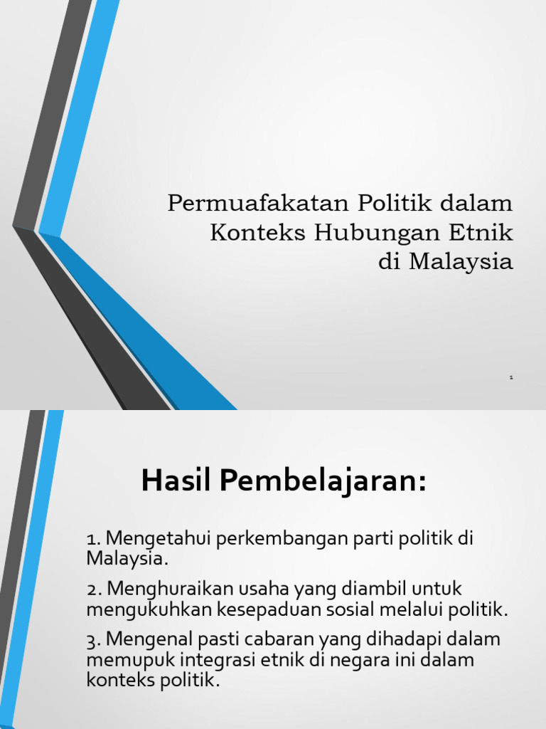 BAB 5 Permuafakatan Politik 1 | PDF