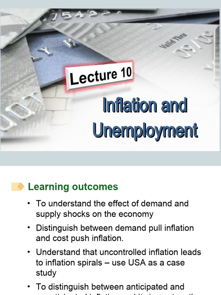 Lecture 10 Inflation and Unemployment | PDF | Cost Of Living | Inflation