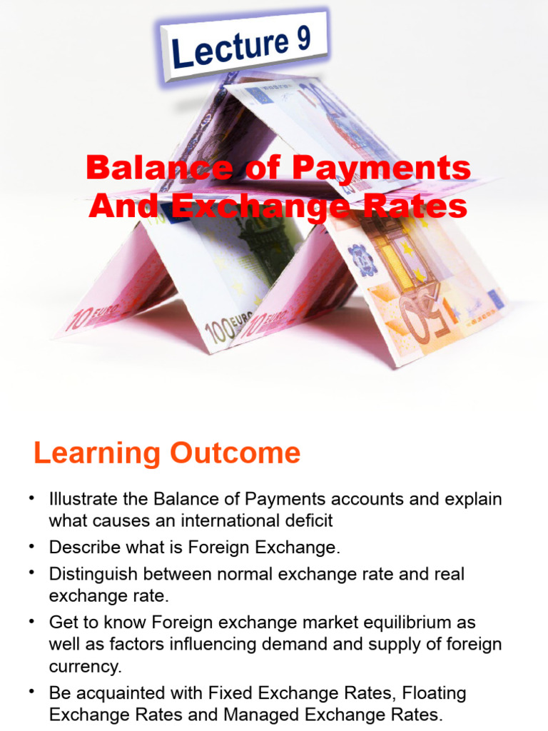 Balance of Payments and Exchange Rates Overview | PDF | Balance Of ...