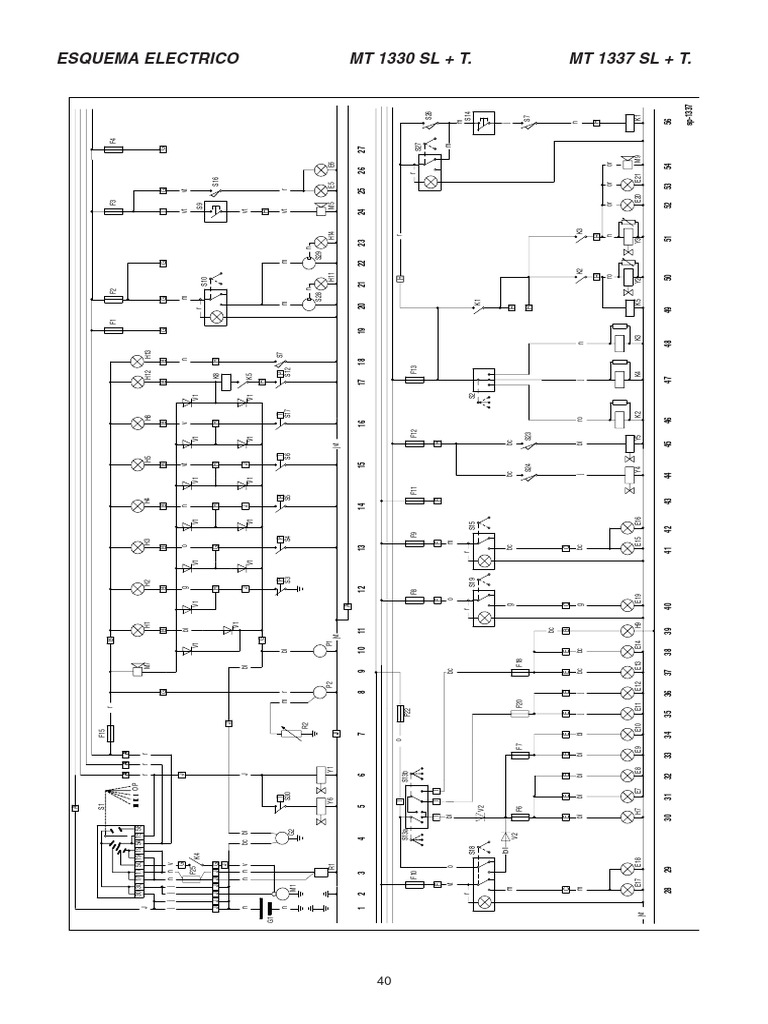 Esquema Electrico 1330 | Descargar gratis PDF | Bienes manufacturados | Ingeniería mecánica