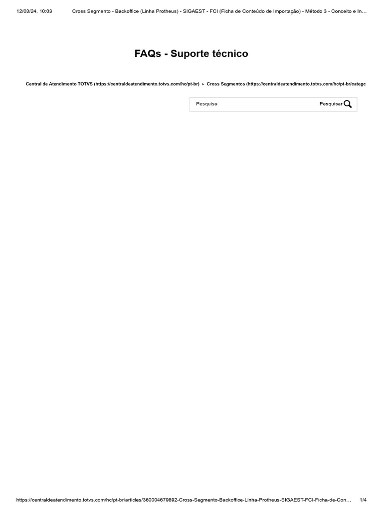 FCI Protheus: Método 3 Explicado | PDF | Cálculo