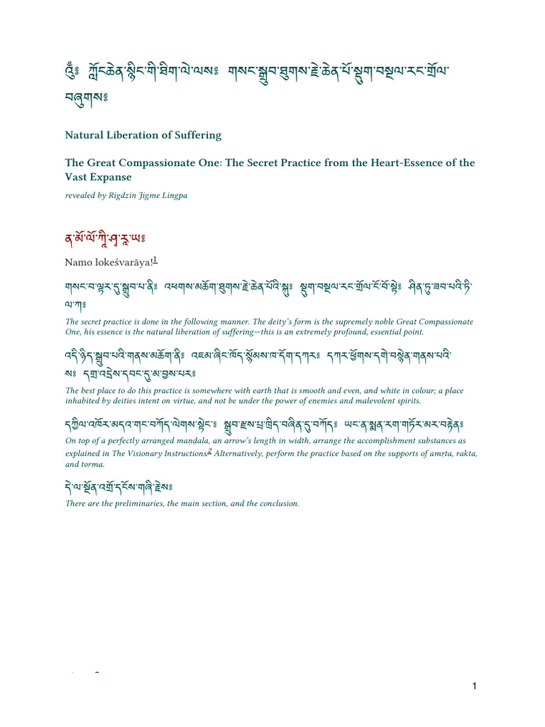 Dukngal Rangdrol Sādhana | PDF