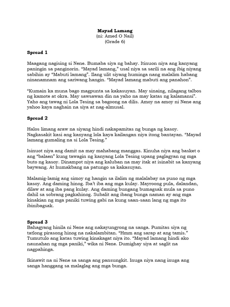 Mayad Lamang Revised | PDF