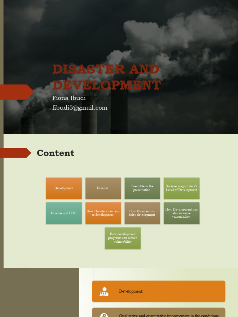 Disaster and Development | PDF | Natural Disasters | Hazards