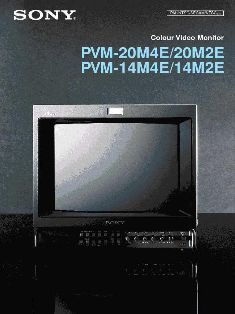 Sony PVM 20m4e | Download Free PDF | Computer Monitor | Video