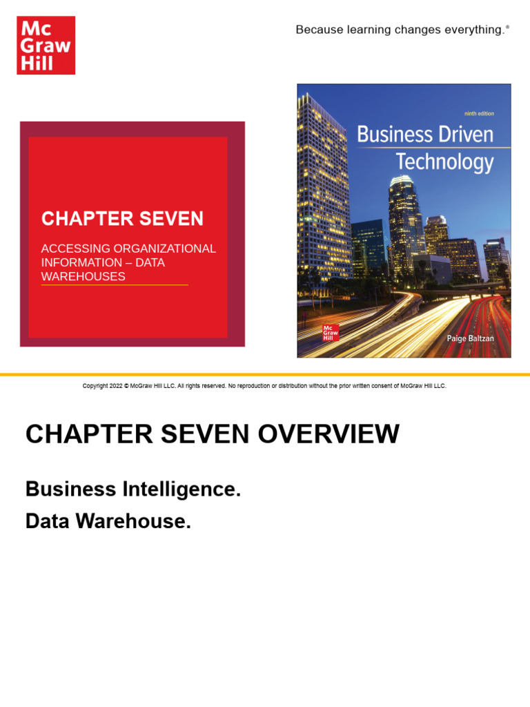 BDT9e CH07 Student PPT Accessible | PDF | Data Warehouse | Business Intelligence