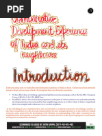Comparative Development Experience of India and Its Neighbours - (Class ...