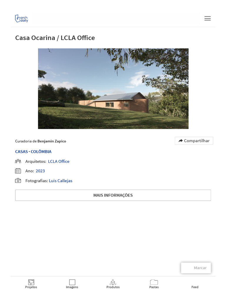 Casa Ocarina - LCLA Office - ArchDaily Brasil | PDF | Tijolo
