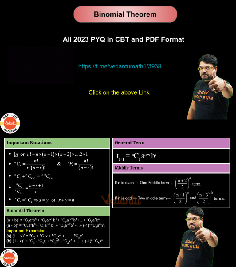 Binomial Thereom | PDF