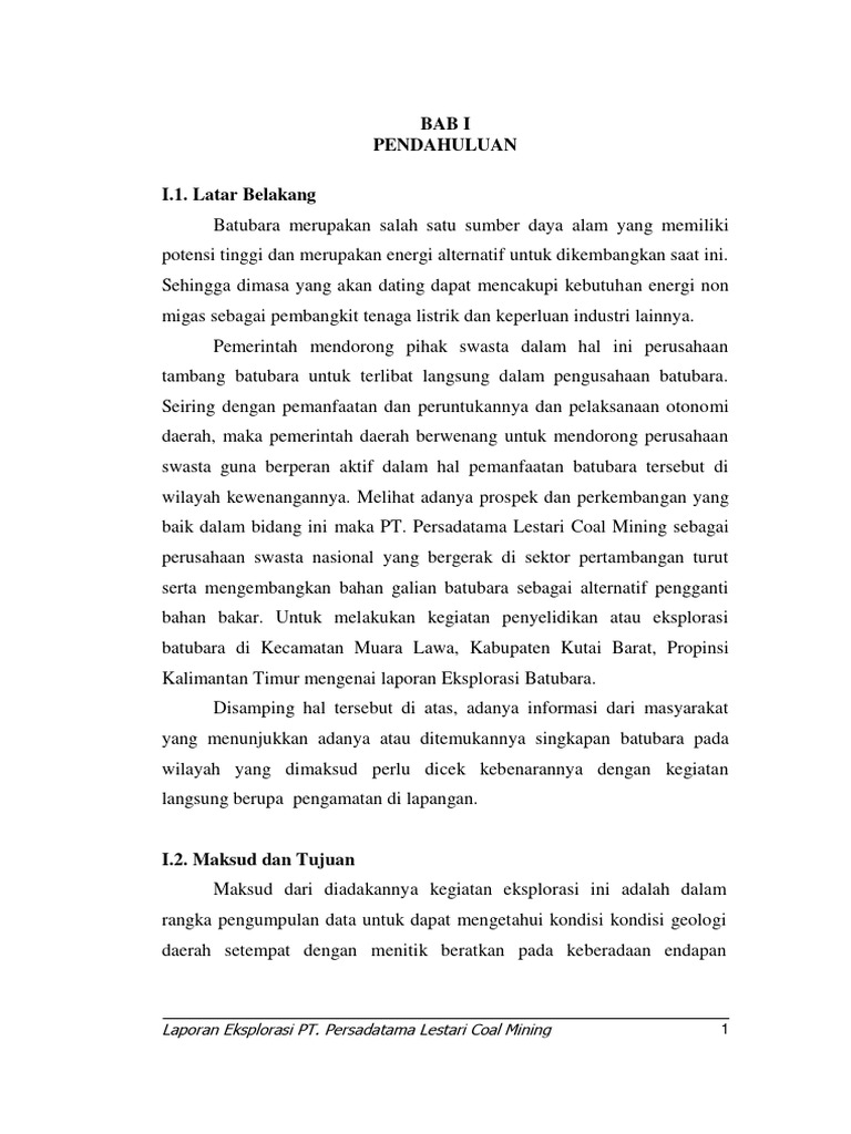 Laporan Eksplorasi MASI | PDF