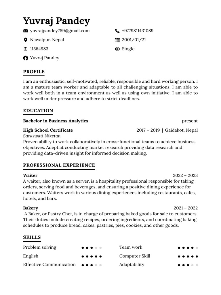 Yuvraj Pandey: Profile | PDF | Career & Growth | Business