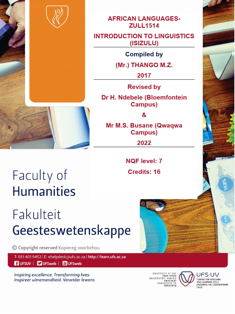 Zull1514 Module (Introduction To Linguistics) | PDF | Languages Of ...