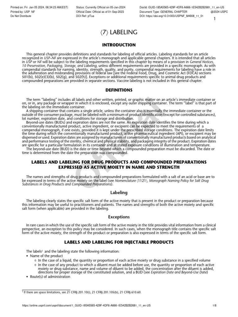 7 Labeling | PDF | Over The Counter Drug | Medical Prescription