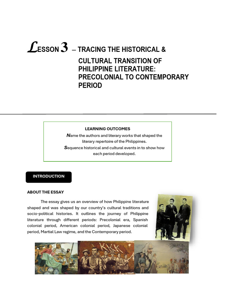 LESSON-3 | PDF | Philippines | Poetry