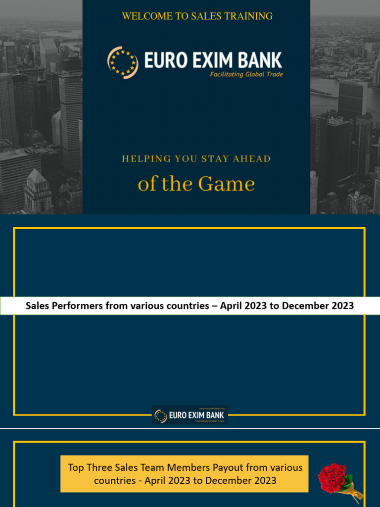 Global Sales Performance Highlights | PDF | Trade | Economies