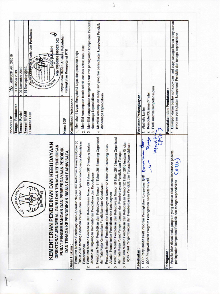 Scan Sop Revisi 2020 | PDF