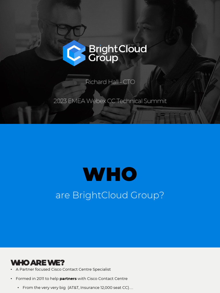 BrightCloud Group - AMS Tech Summit - Final | PDF | Service Industries | Telecommunications