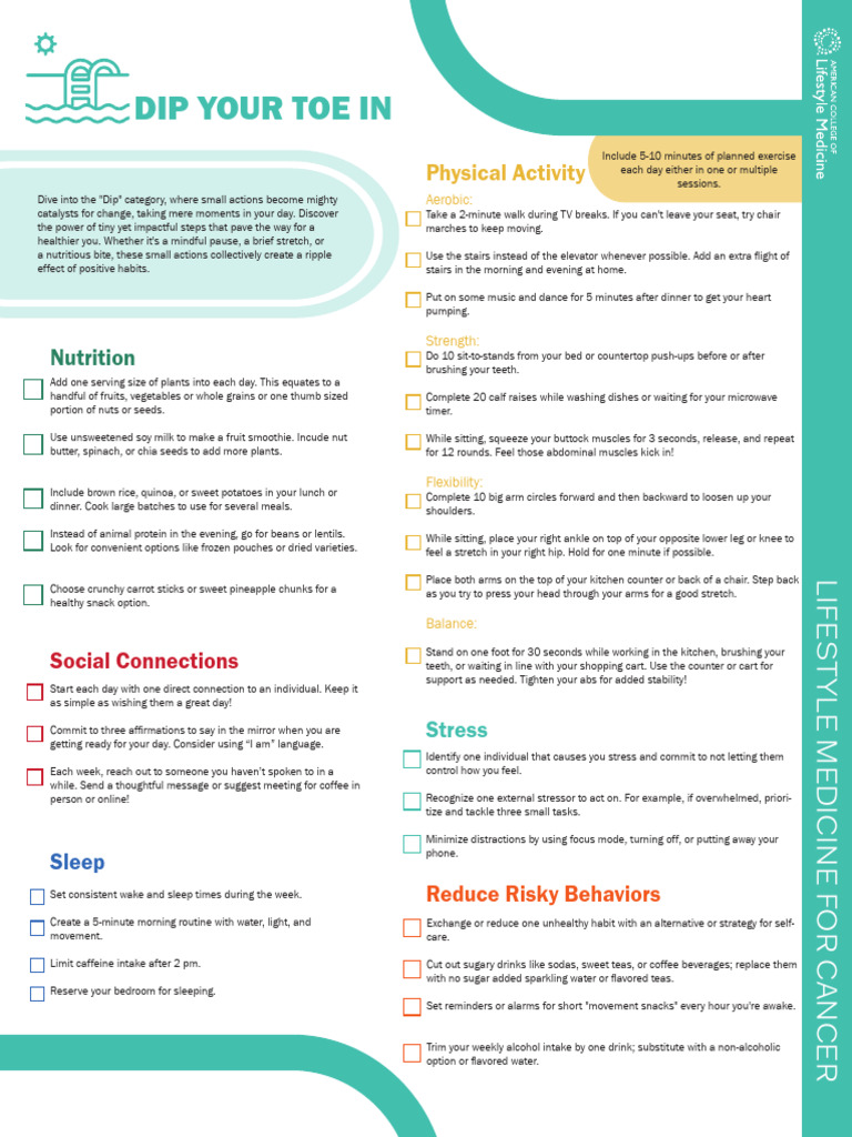 ACLM 2024 - Cancer Toolkit Handout | PDF | Lunch | Drink ACLM 2024 - Cancer Toolkit Handout | PDF | Lunch | Drink