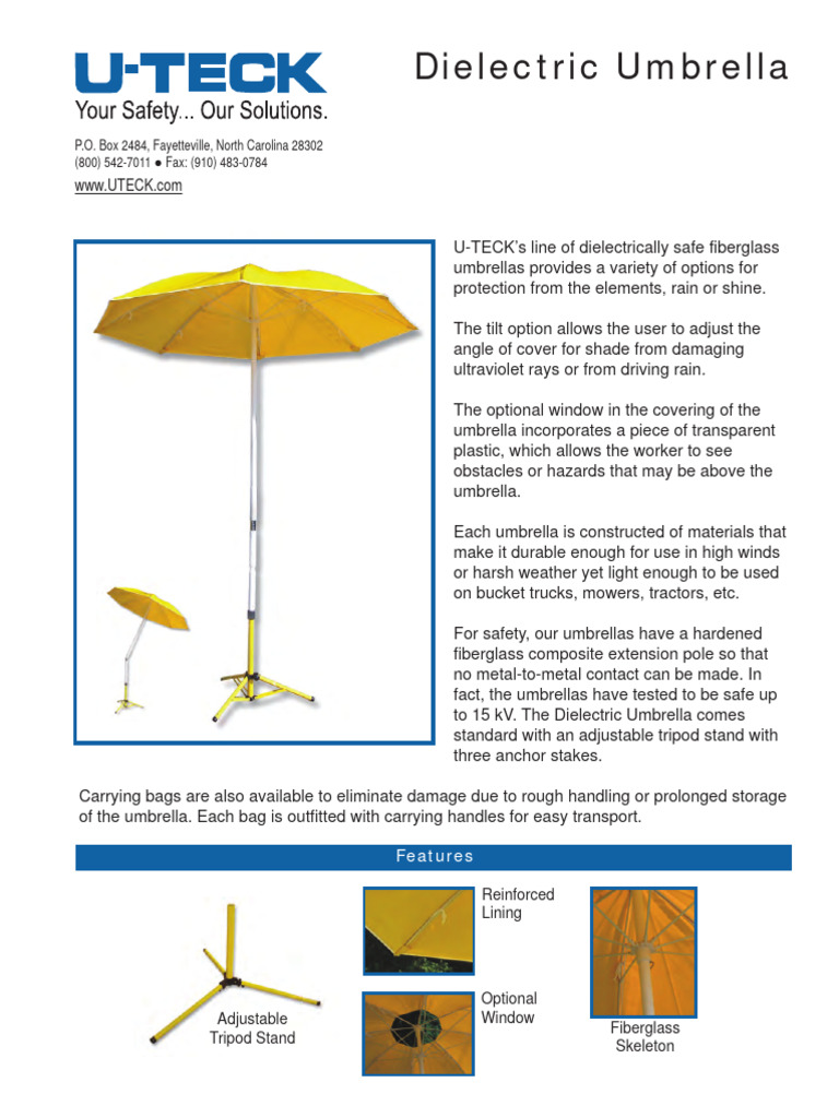 dielectric_umbrella_ds | PDF | Fiberglass | Umbrella