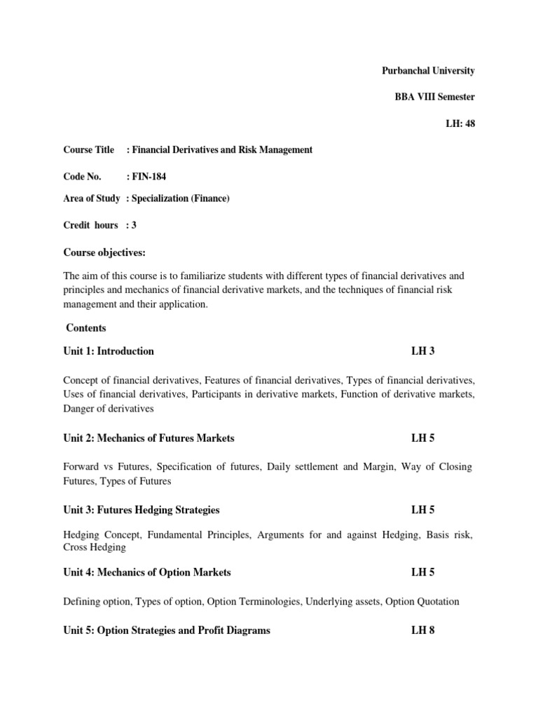 8 Sem Syllabus | PDF | Finance & Money Management