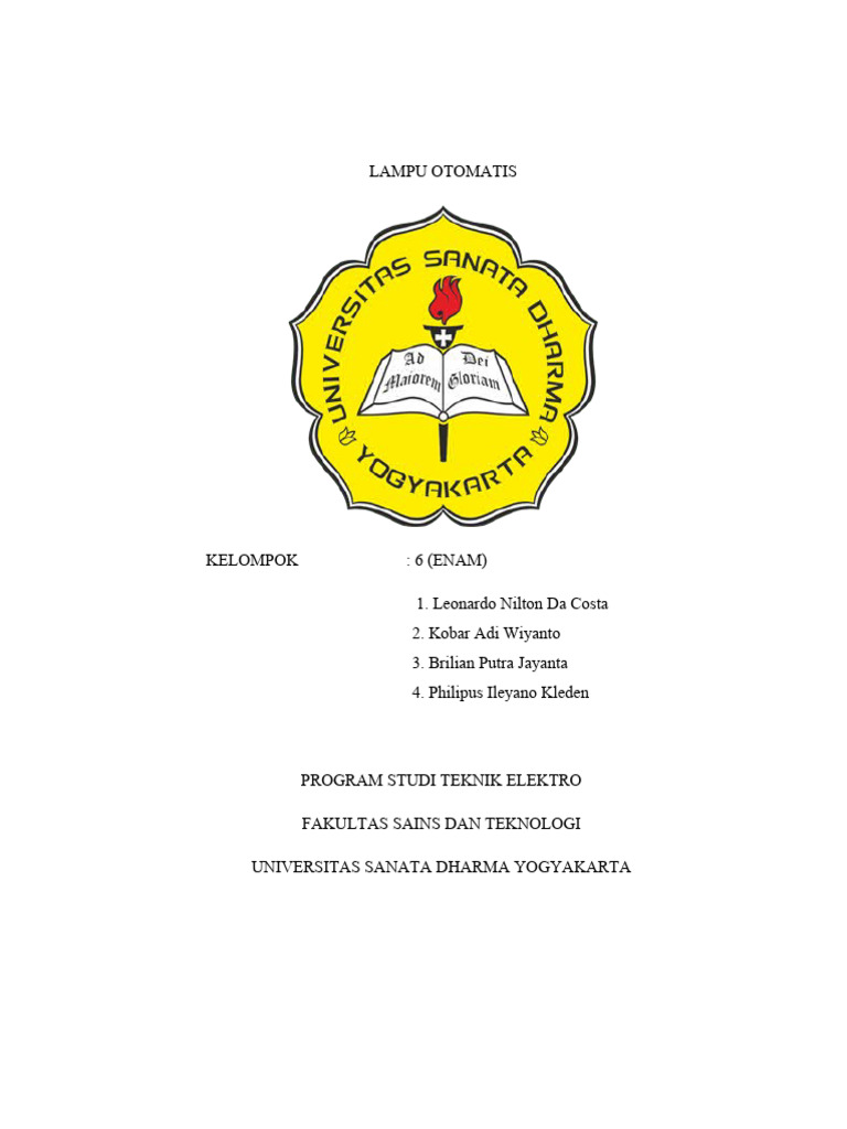 Lampu Otomatis Dengan Sensor LDR | PDF Lampu Otomatis Dengan Sensor LDR | PDF