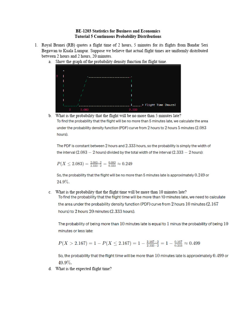 Continuous Probability Distributions Guide | PDF | Standard Deviation ...