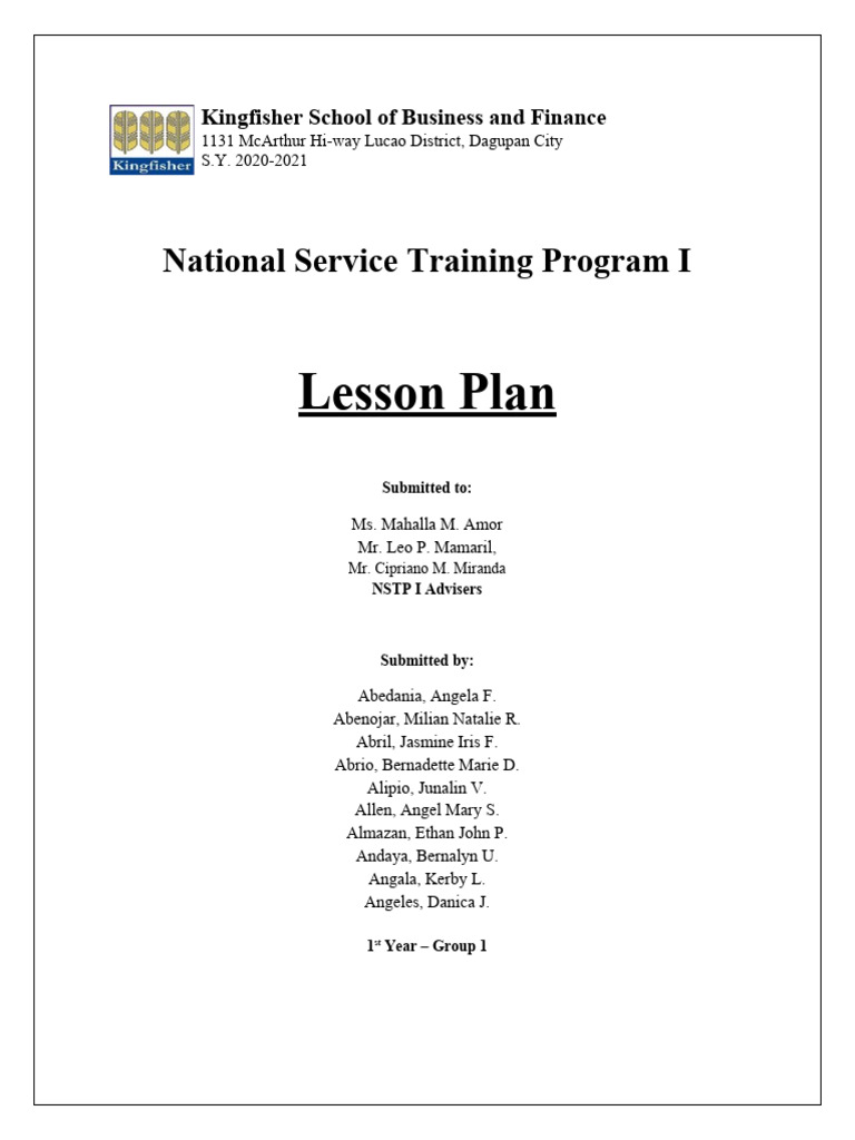 Group 1 English Lesson Plan | Download Free PDF | Linguistics | Human ...