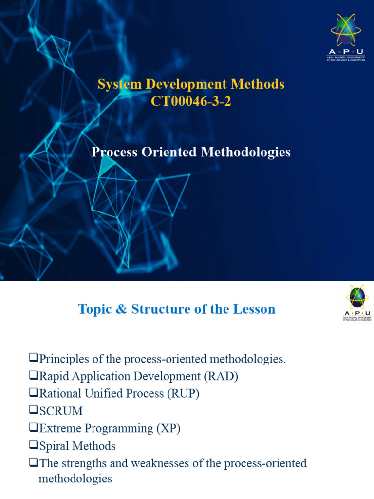 Week 04 Process Oriented Methodologies | PDF | Software Development ...