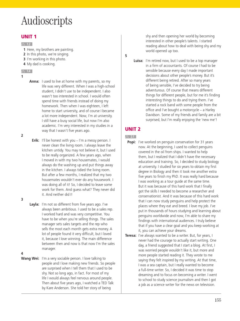 Voices Inter SB Audioscripts | PDF