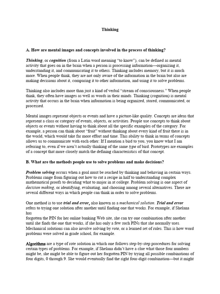 Thinking Pdf Thought Intelligence Quotient