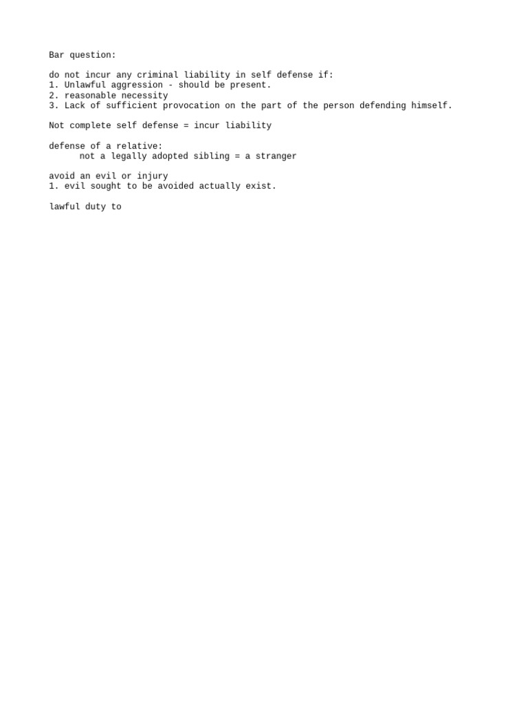 Bar Question (Take Note) | PDF