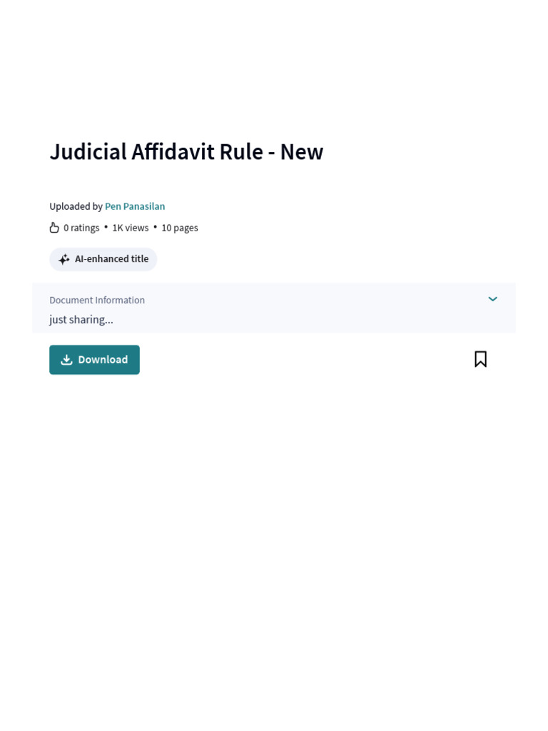 Judicial Affidavit Rule - New - PDF - Affidavit - Prosecutor | PDF | Scribd | Software
