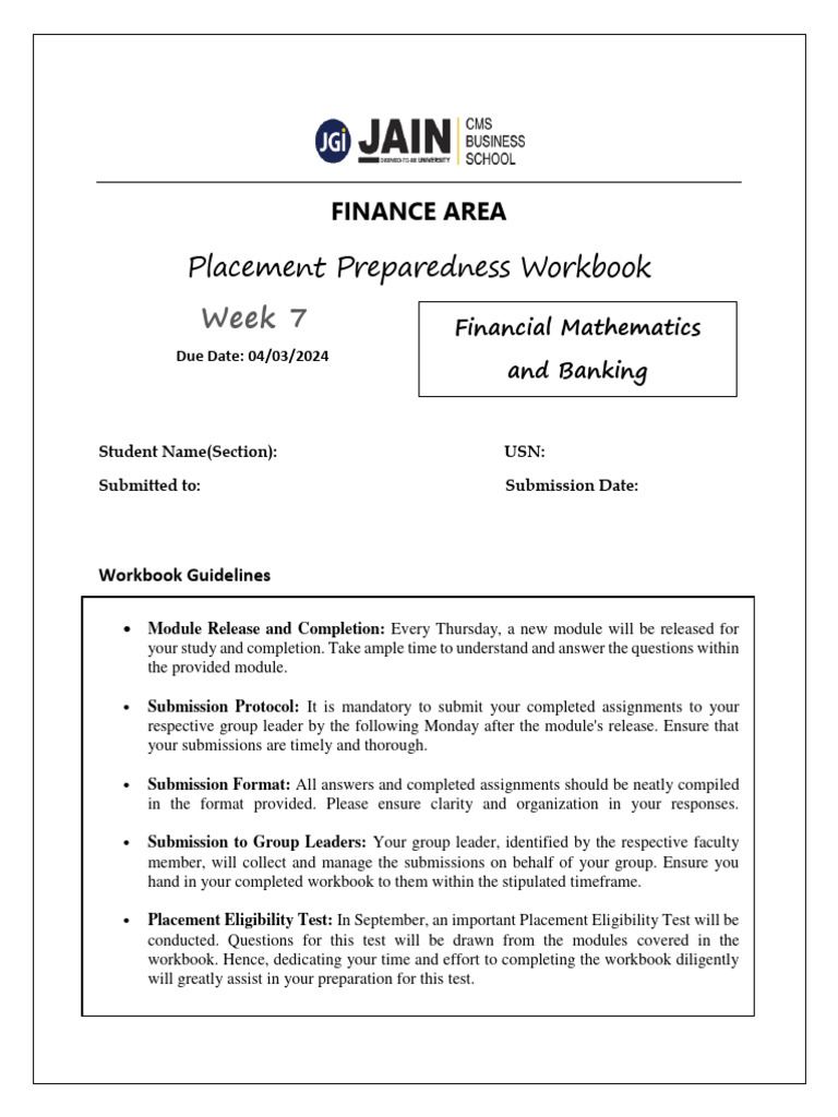 Mba Finance Placement Ready | Download Free PDF | Internal Rate Of ...