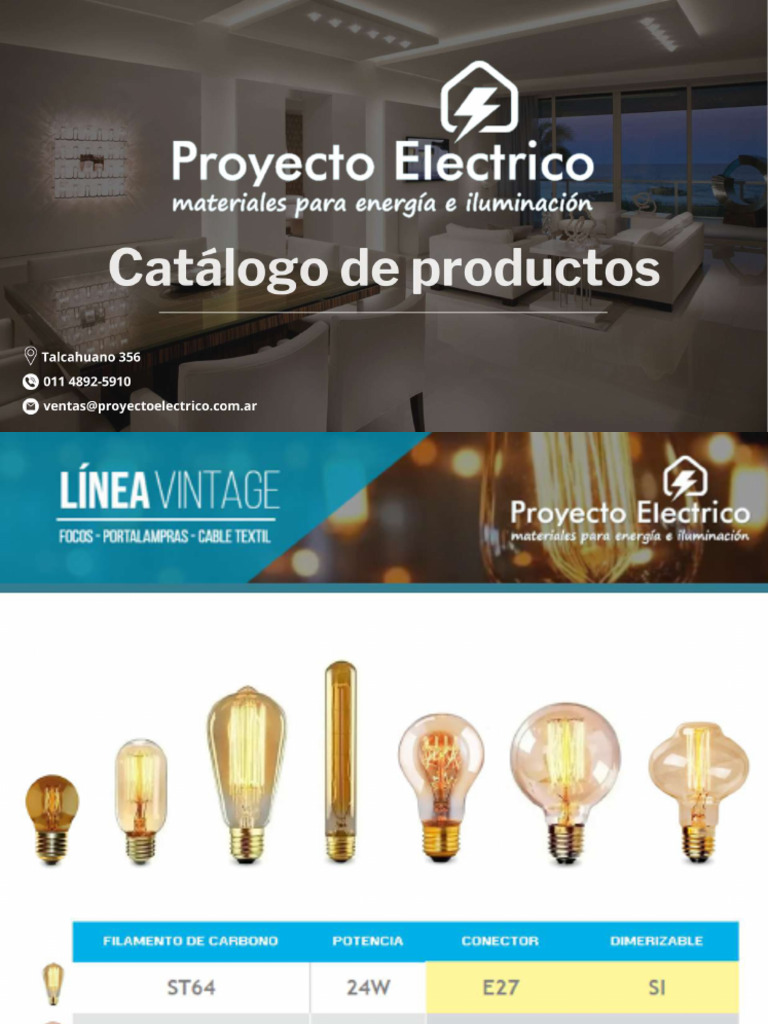 CATALOGO-PROYECTO-ELECTRICO | PDF