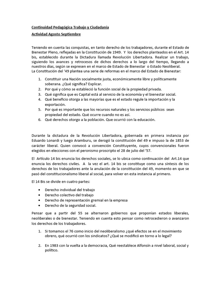 TYC Continuidad 1 | PDF | Gobierno | Ciencias Políticas