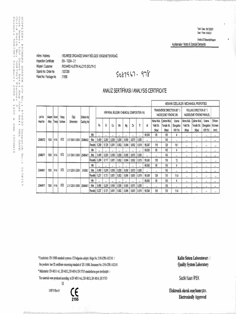 2500 X 1250 X 2 1050 | PDF