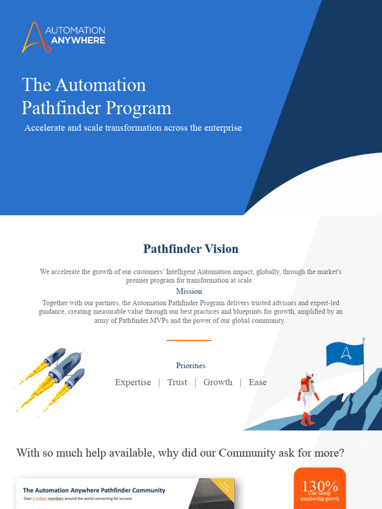 Automation Pathfinder Program Overview | PDF | Automation