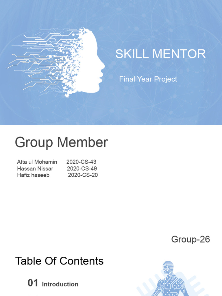 FYP Presentation | PDF | Mentorship | Application Software