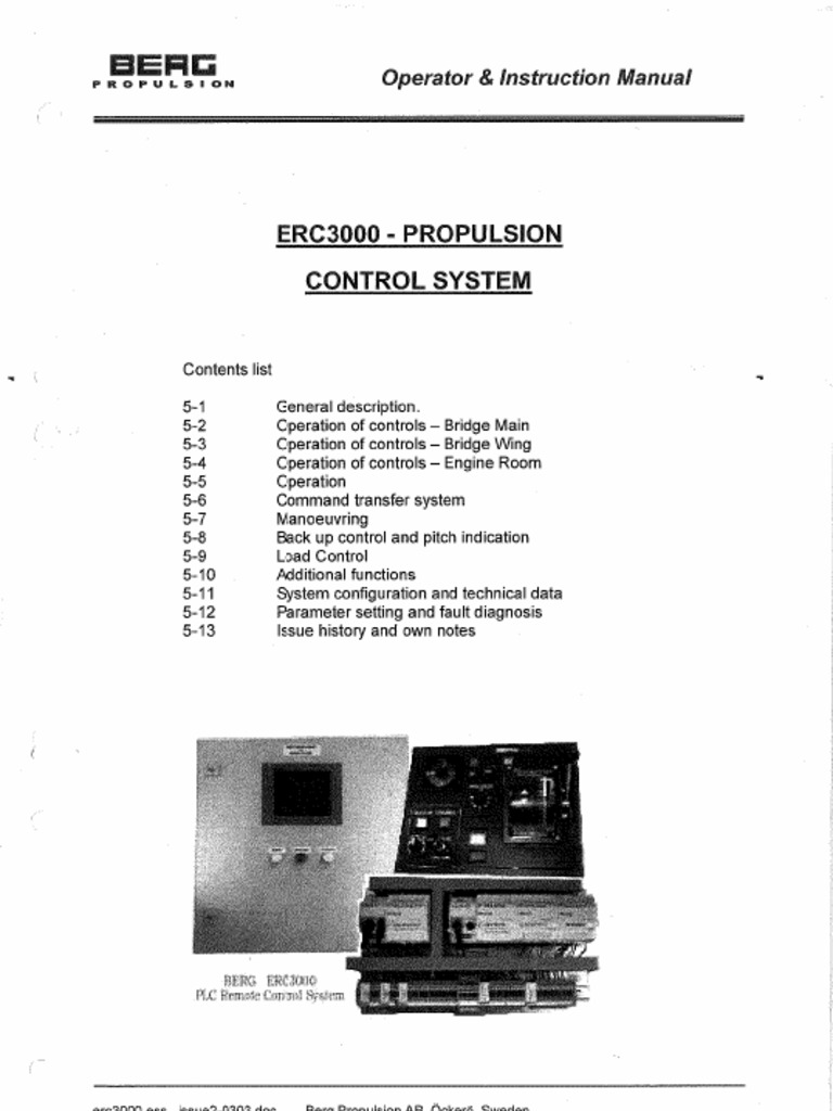 Erc3000-Propulsion Control System | PDF