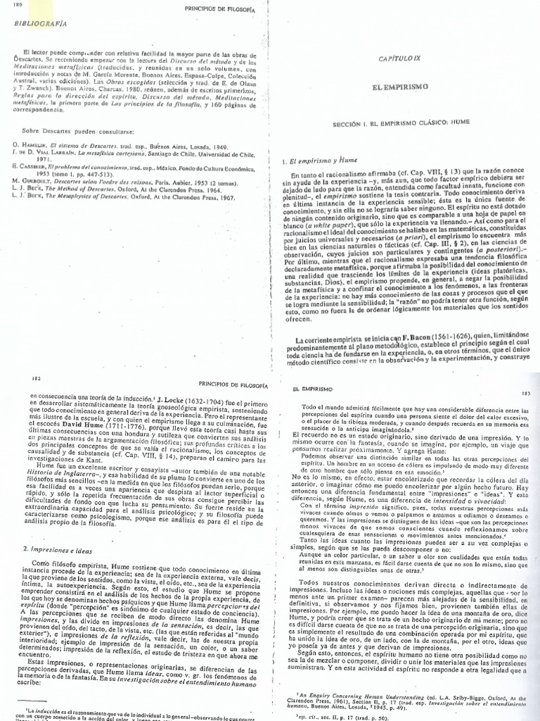David Hume Empirismo | PDF