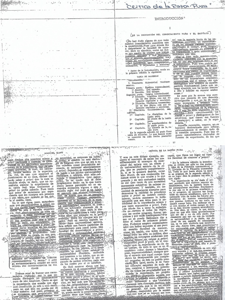 Inmanuel Kant El Criticismo | PDF