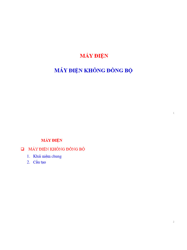 1 May Dien KDB Cau Tao Day Quan Thong So | PDF