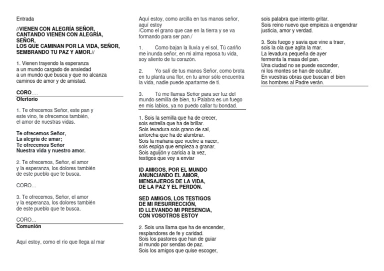 Ofrecemos amor y alegría al Señor | PDF | Amor