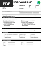 Electrical Work Permit Format | PDF | Occupational Safety And Health ...