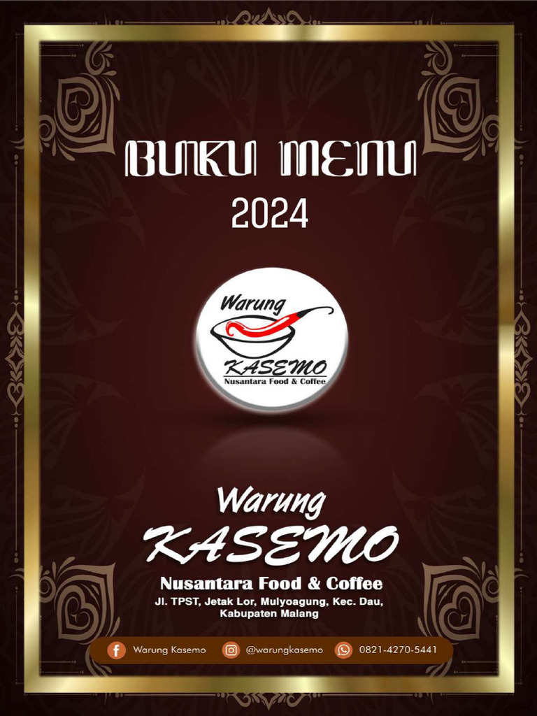 Buku Menu Warung Kasemo 2024 | PDF