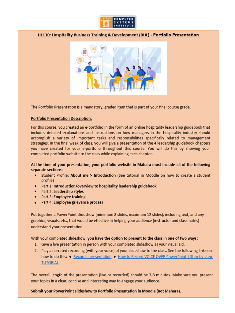 HL130 Portfolio Presentation | PDF | Microsoft Power Point | Knowledge