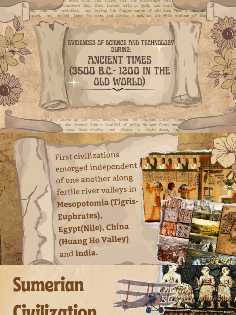 Ancient Civilizations: Science & Tech | PDF | Sumer | Ancient Egypt