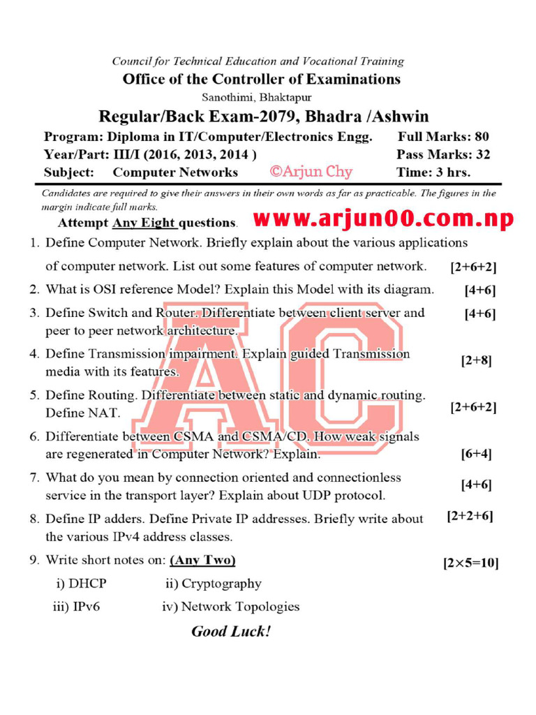 Computer Network 2079 | PDF