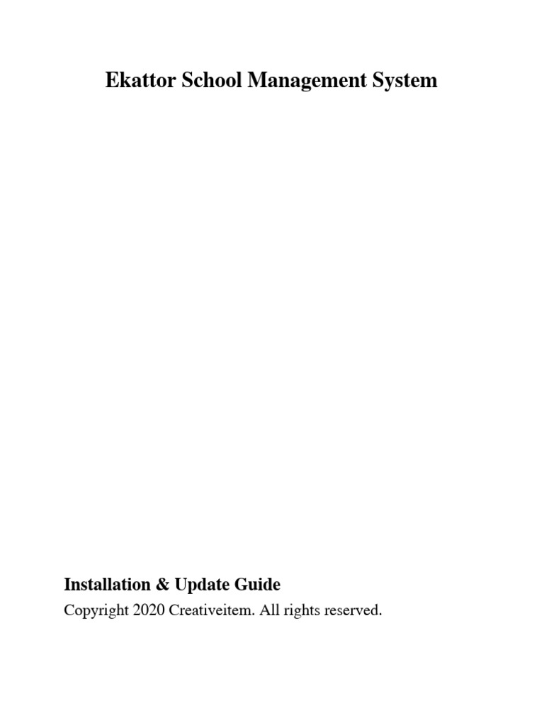 Installation and Update Guide | PDF | Login | Databases